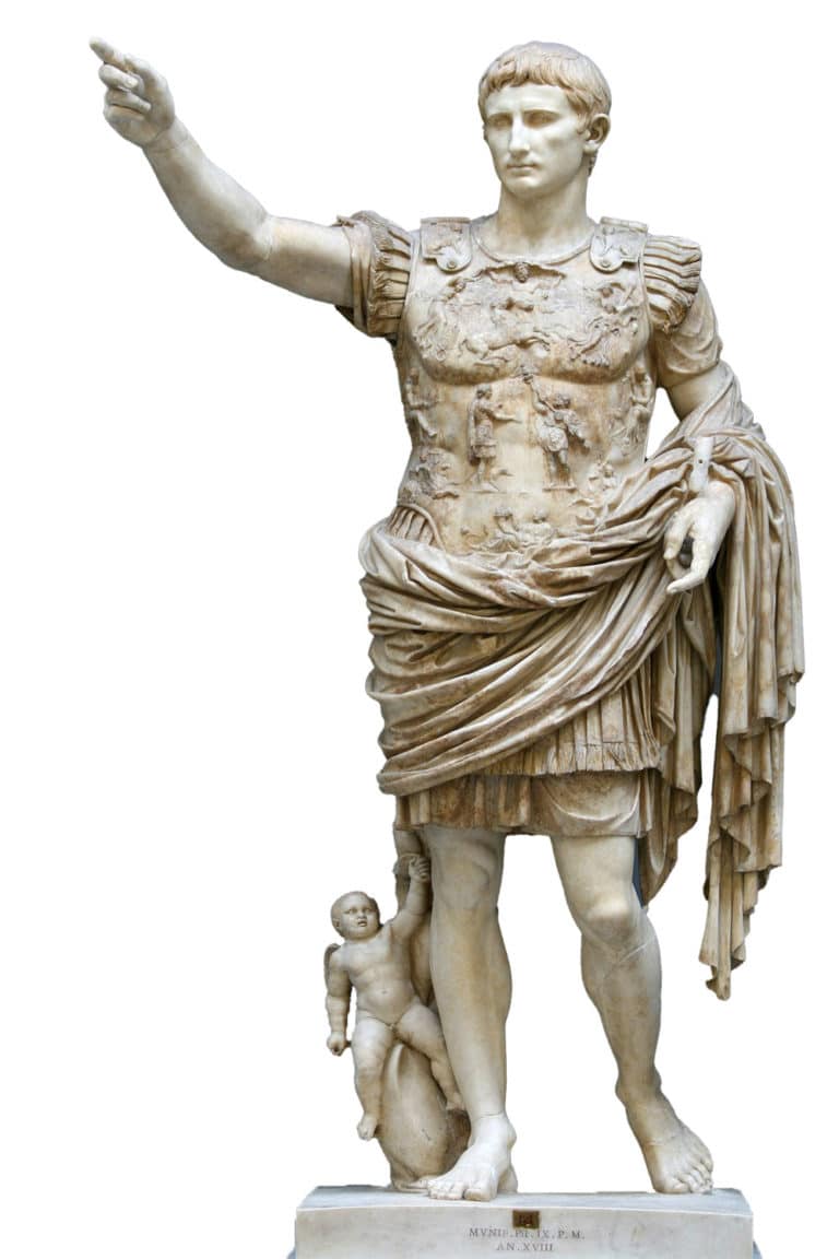 Emperor Augustus (63 BC - 14 AD) the best Roman emperor