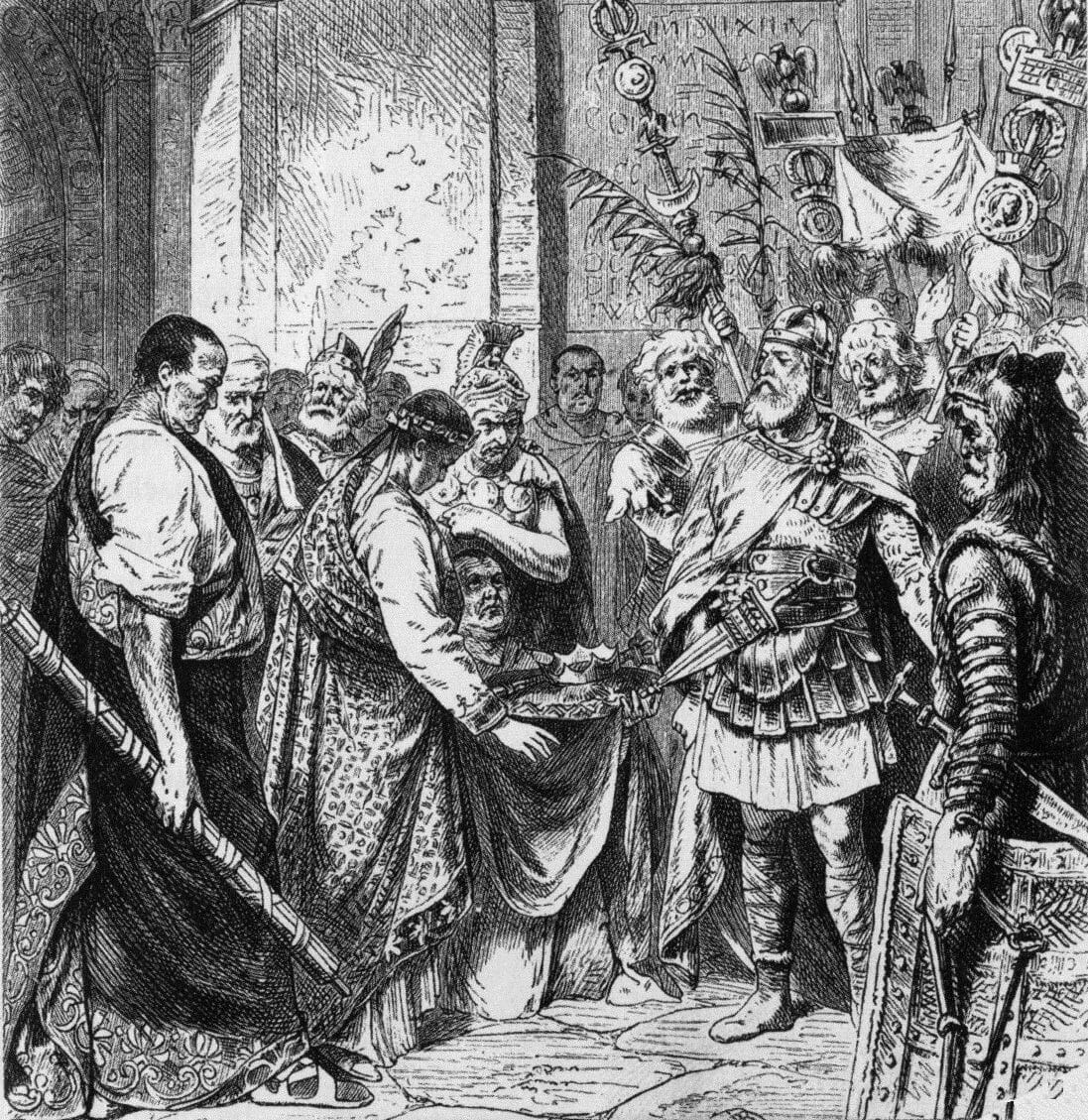 Odoacer, the first barbarian King of Italy in 476 AD
