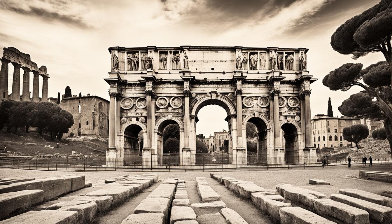 Arch of Constantine - the largest surviving example of the classic ...