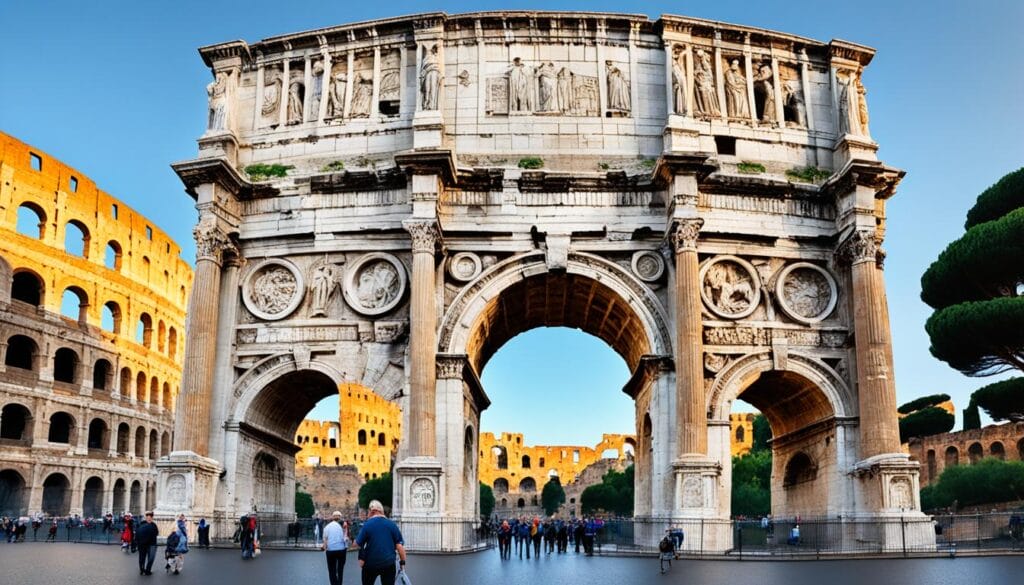 Arch of Constantine - the largest surviving example of the classic ...