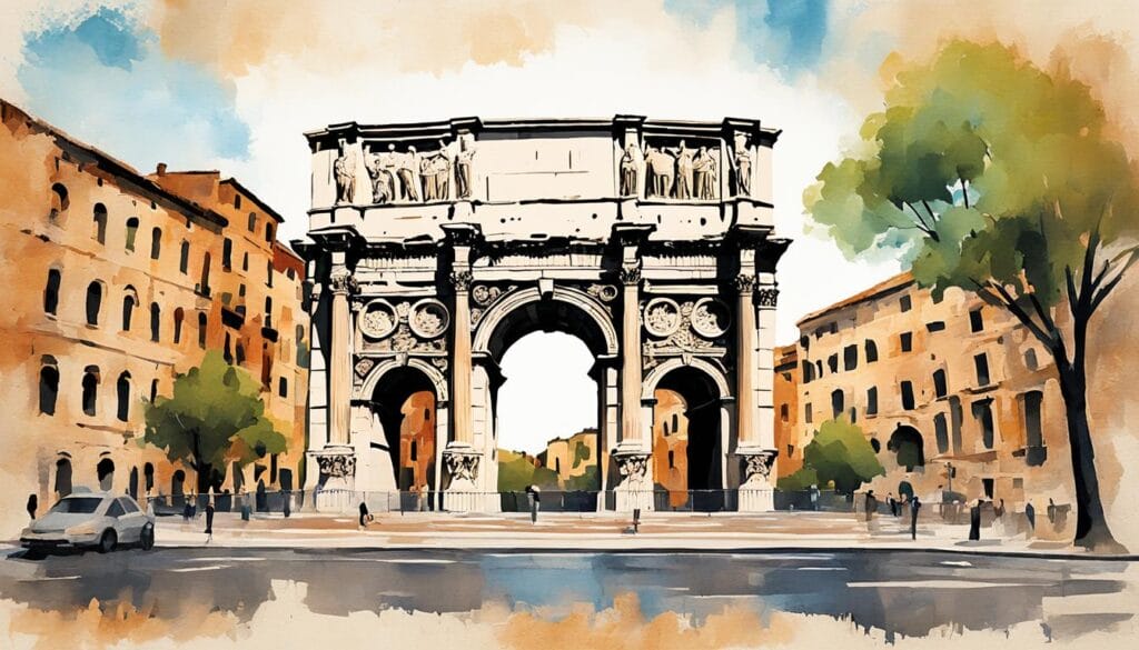 Arch of Constantine - the largest surviving example of the classic ...