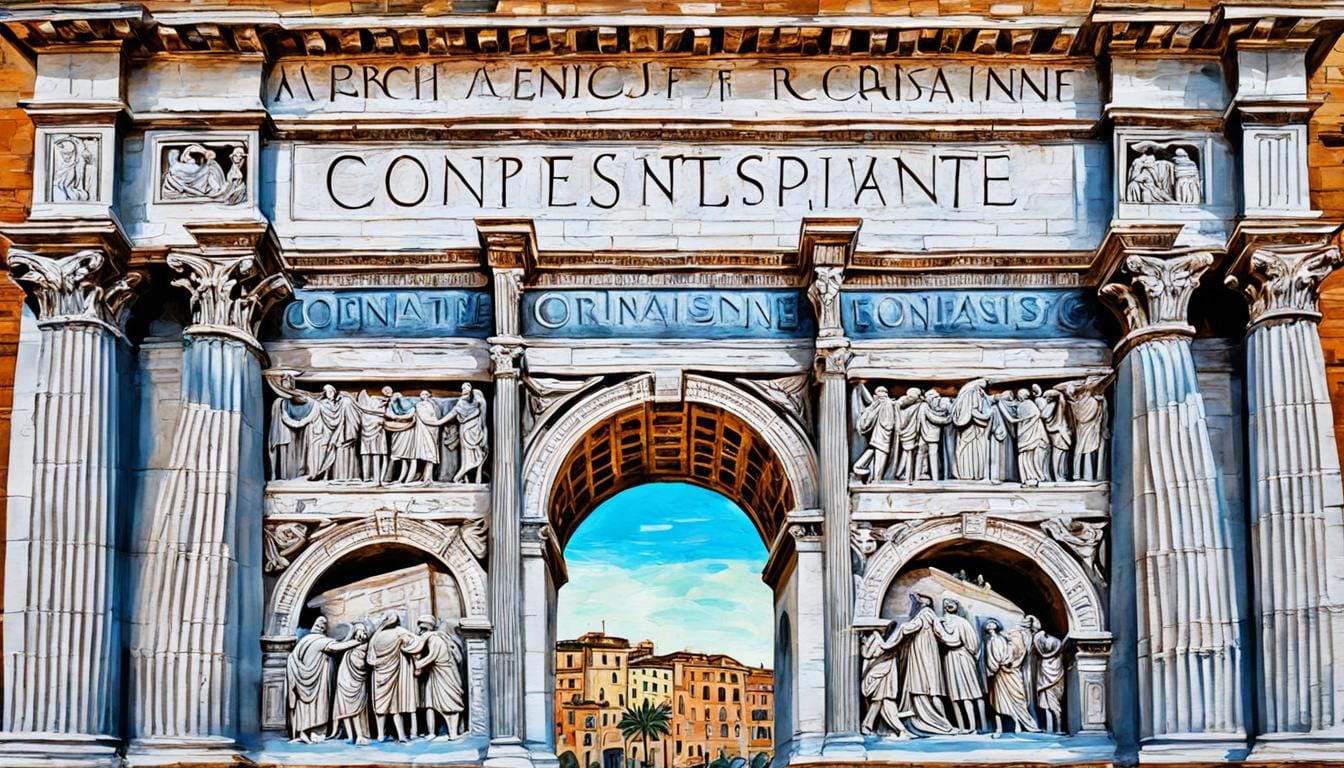 Arch of Constantine - the largest surviving example of the classic ...