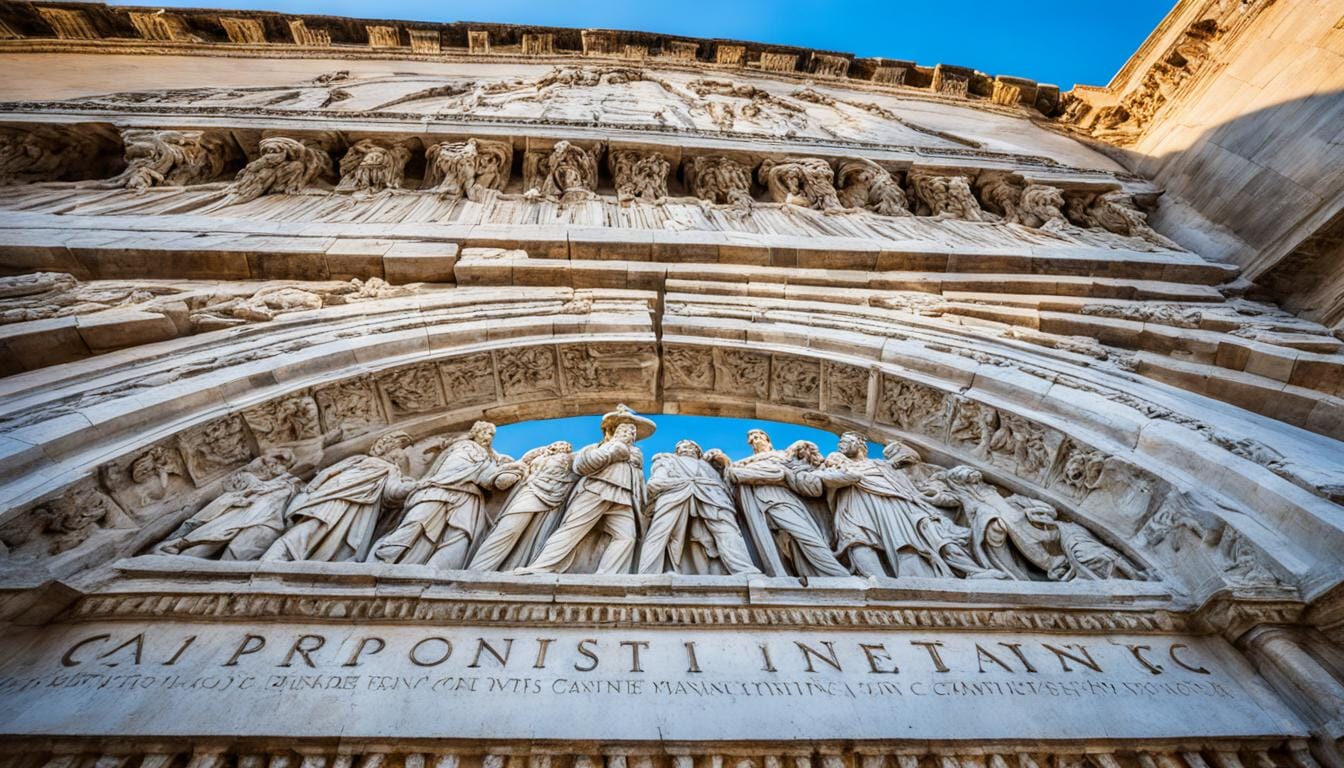 Arch of Constantine - the largest surviving example of the classic ...