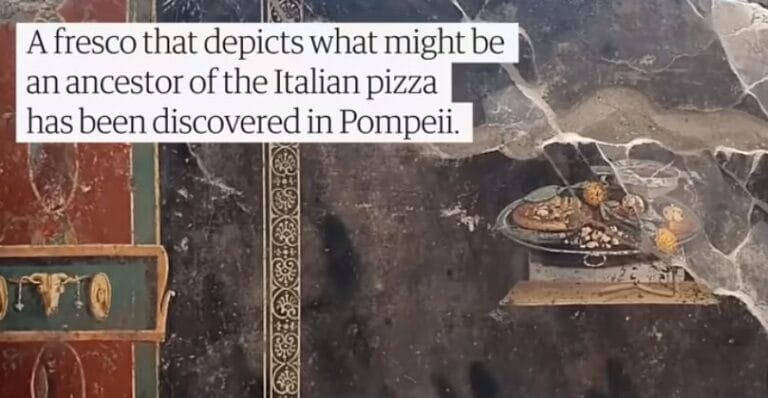 Flatbread Resembling Pizza in Ancient Fresco: Unraveling Roman Dietary ...