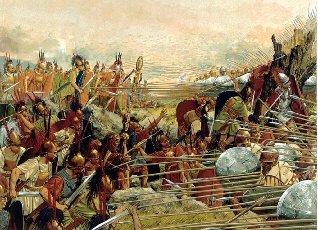 Roman Legion Against Macedonian Phalanx - Roman Empire